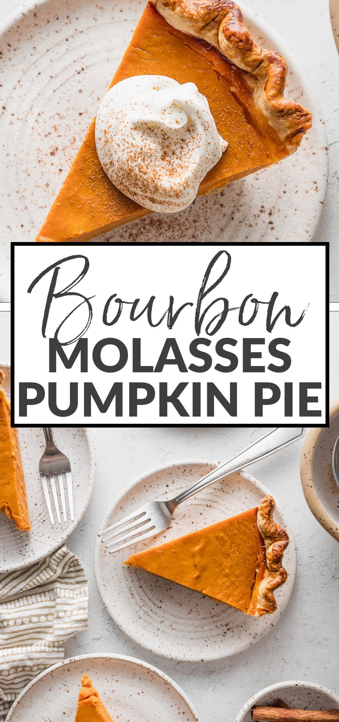 Bourbon Molasses Pumpkin Pie - Nourish and Fete