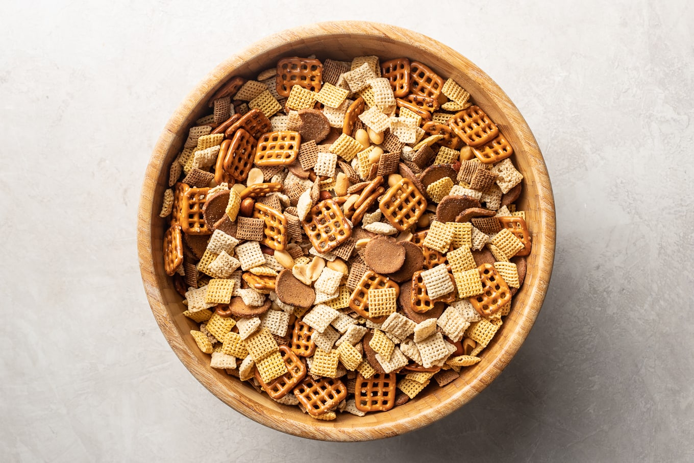 Irresistible Rye Chip Chex Mix - Nourish and Fete