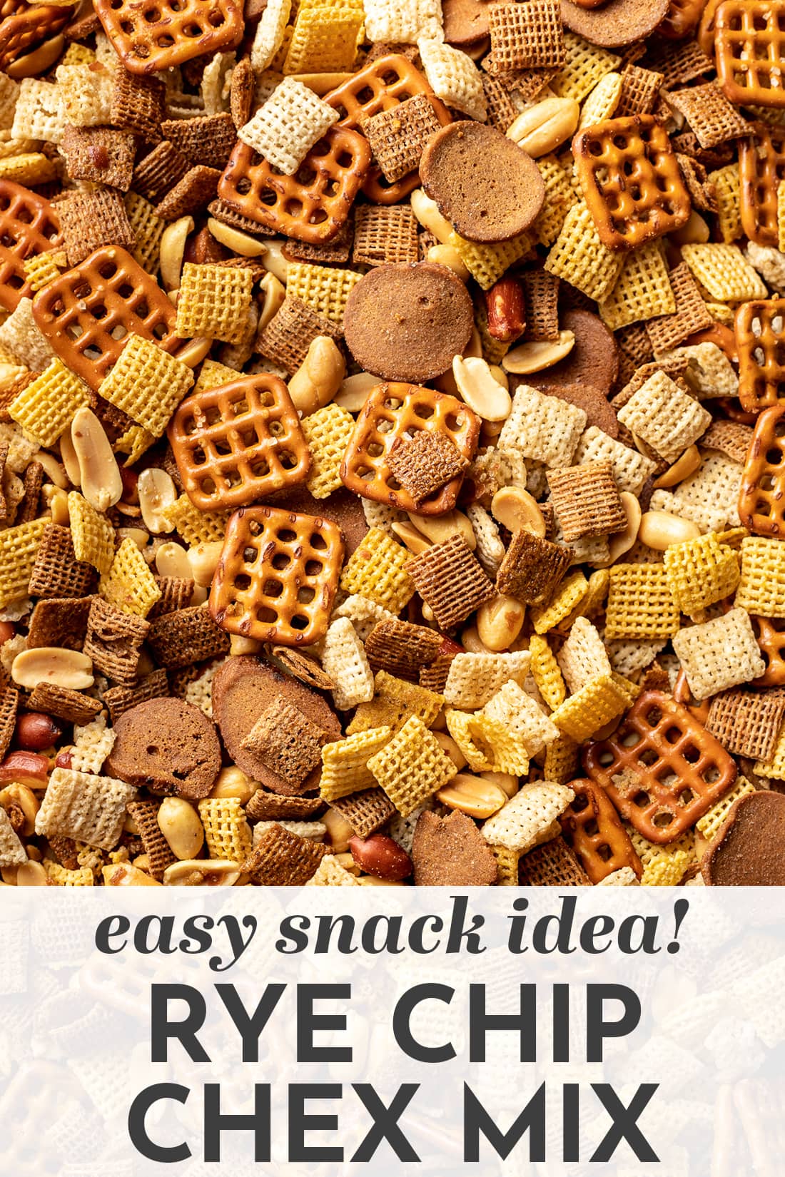 Irresistible Rye Chip Chex Mix - Nourish and Fete