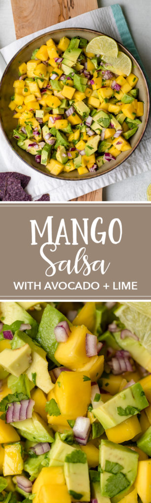 Fresh Mango Avocado Salsa Nourish Fete