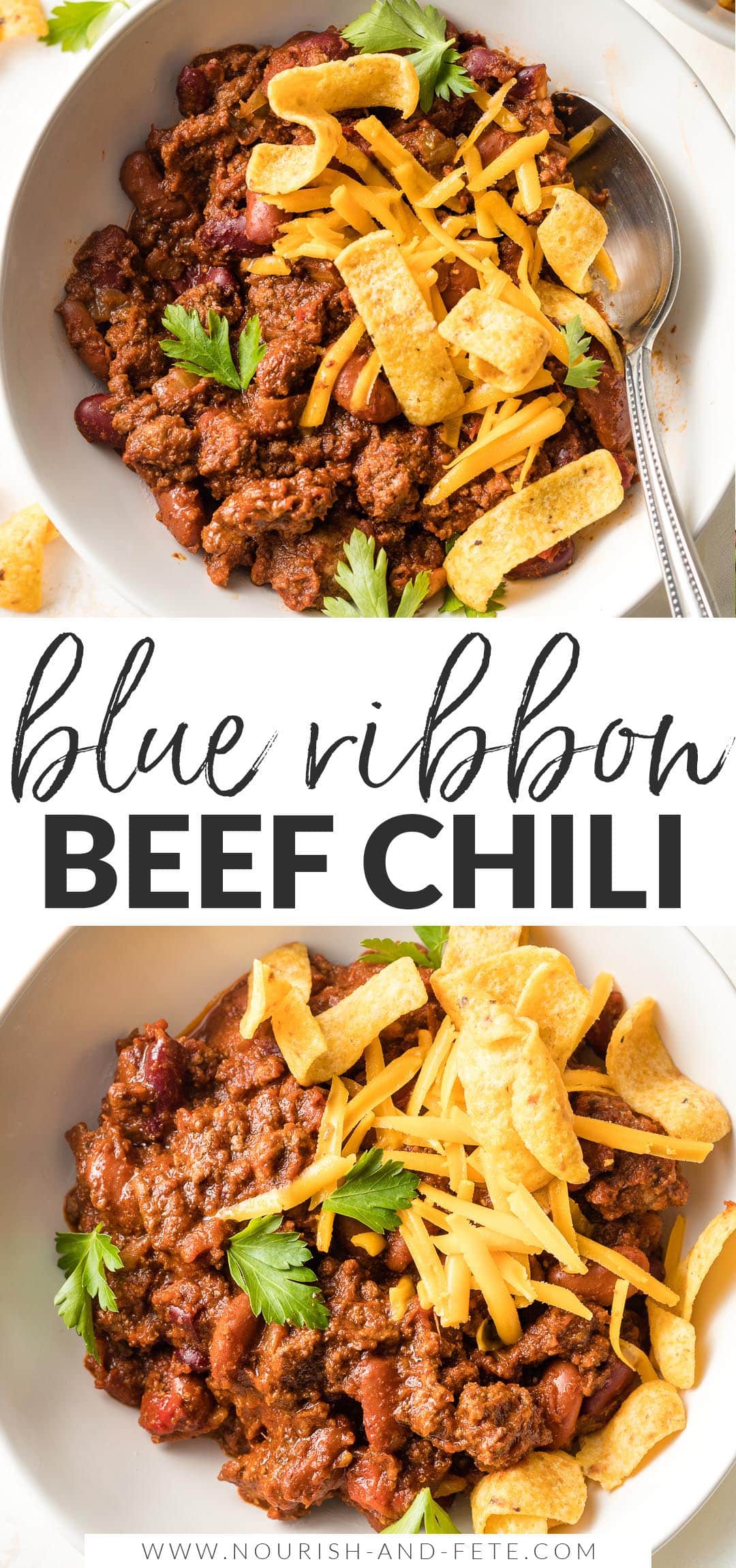 Blue Ribbon Beef Chili - Nourish and Fete