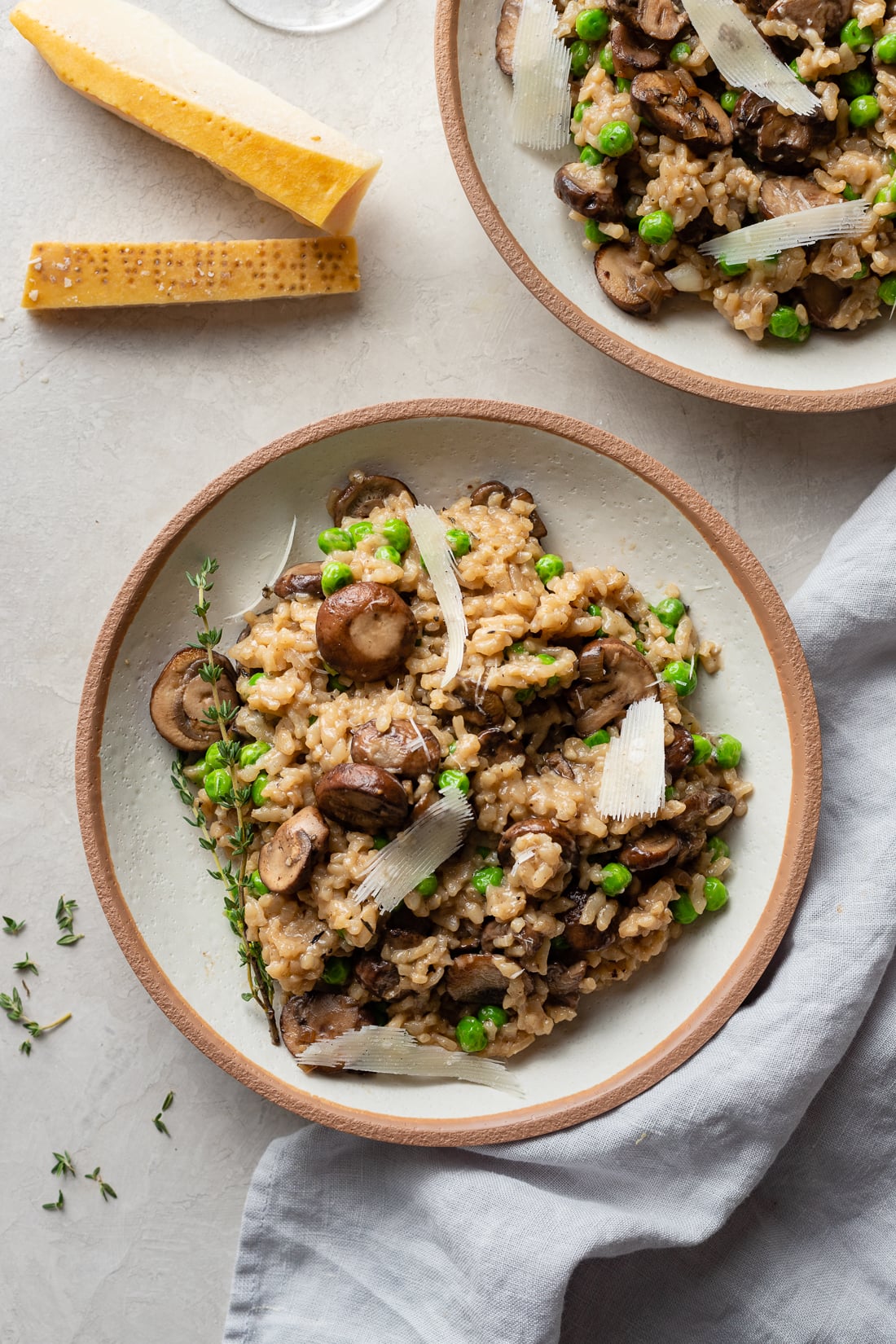 Instant Pot Mushroom Risotto - Nourish and Fete