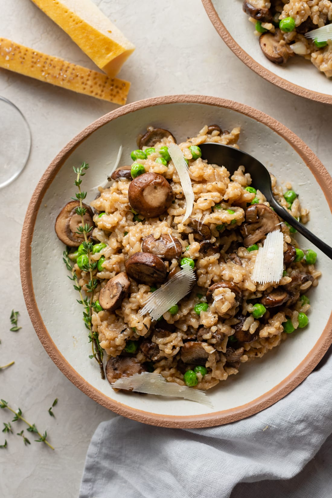 Instant Pot Mushroom Risotto - Nourish and Fete
