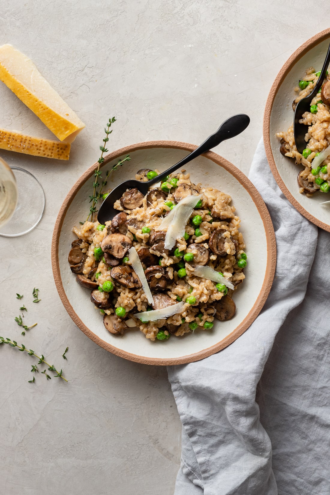 Instant Pot Mushroom Risotto - Nourish and Fete