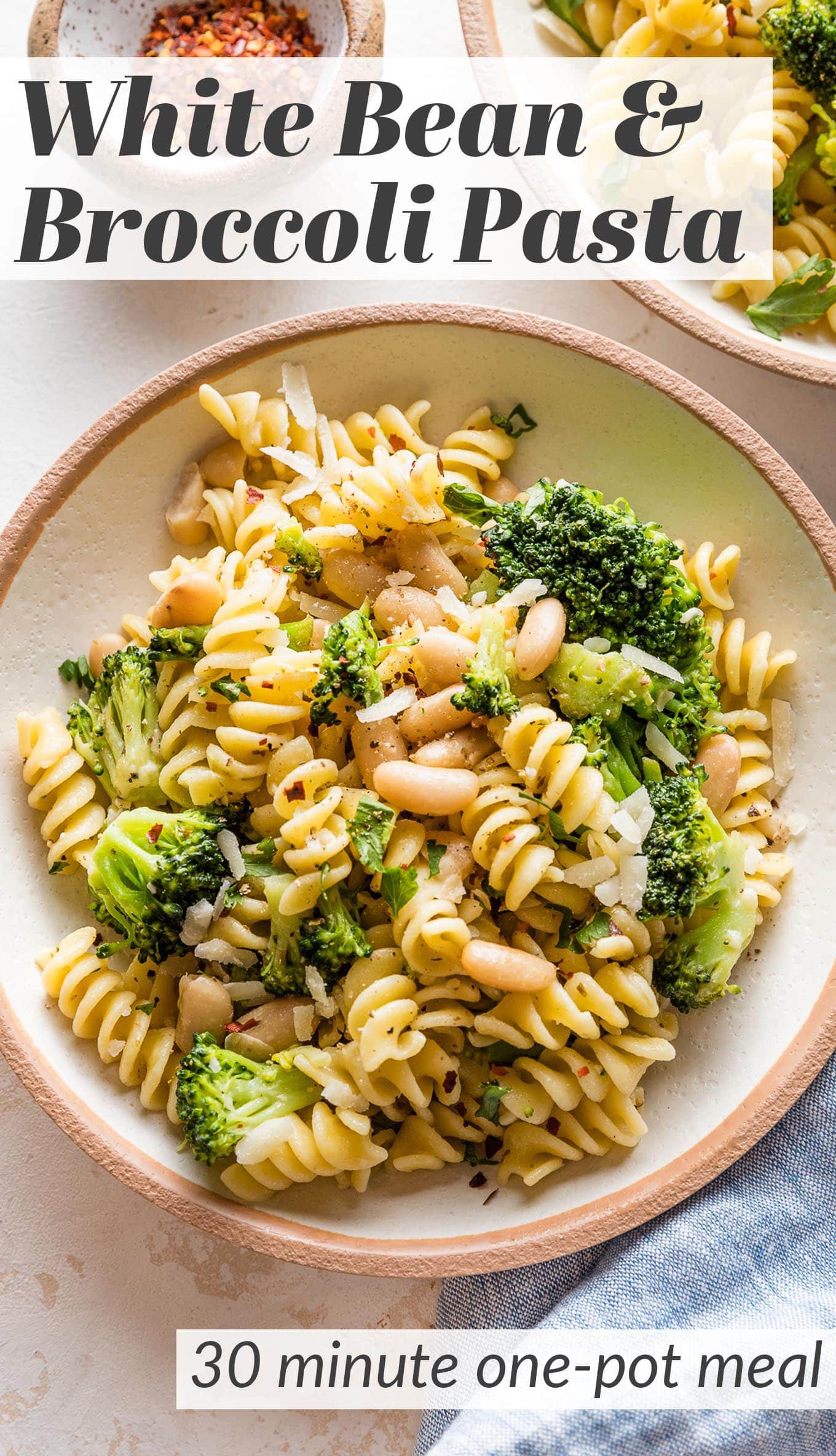 Pasta with White Beans and Broccoli - Nourish and Fete