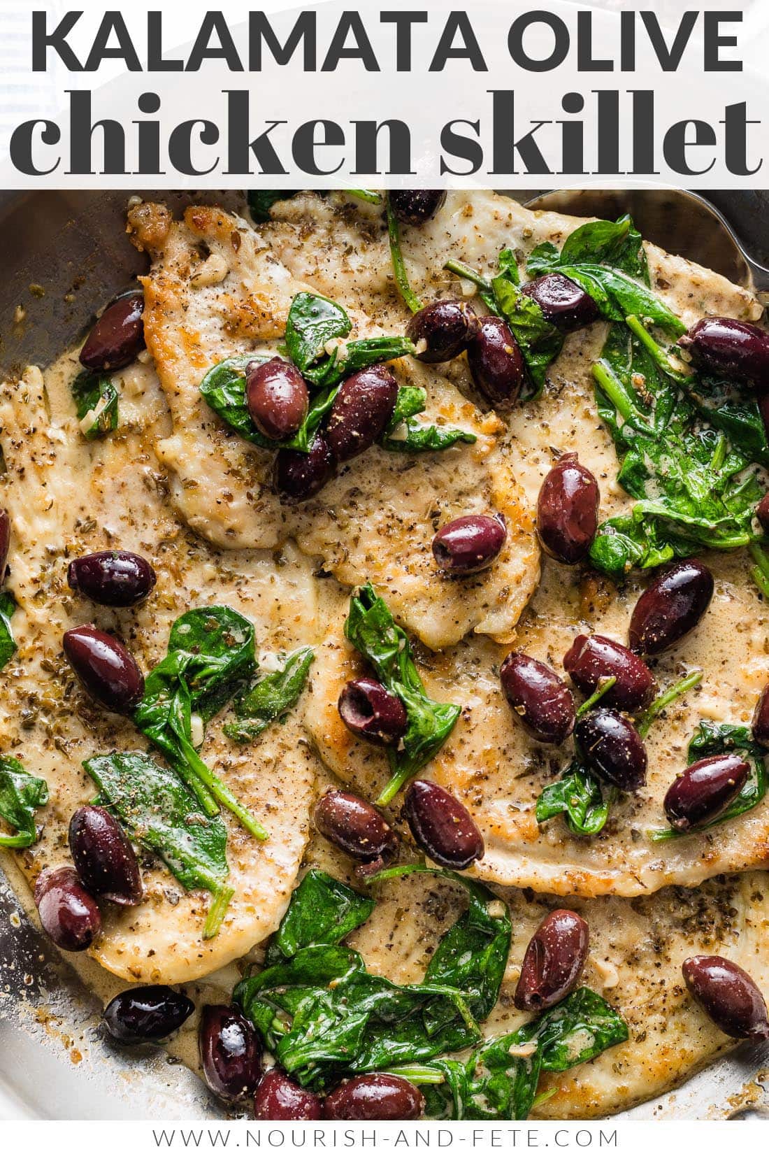 Chicken with Kalamata Olives - Nourish and Fete