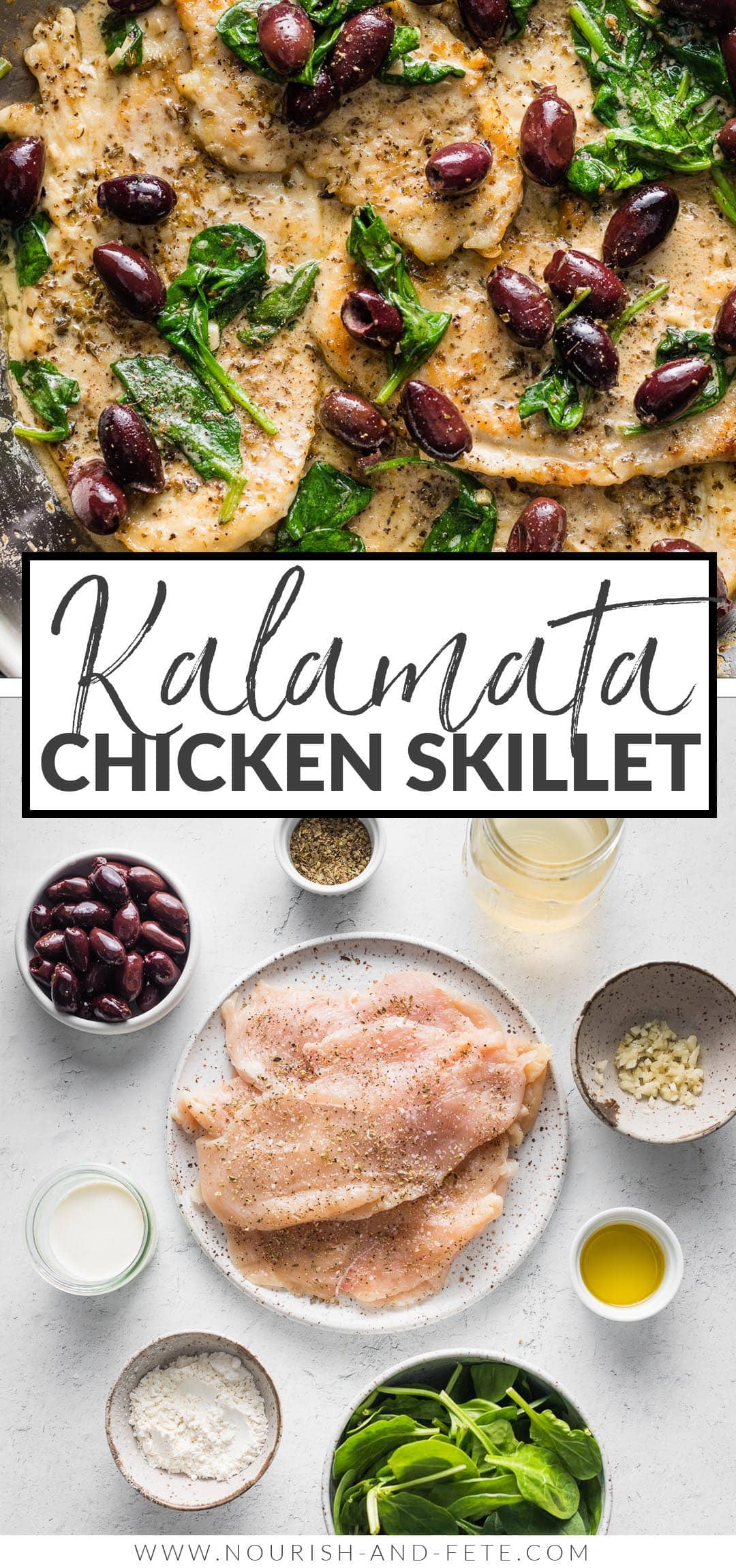 Chicken with Kalamata Olives - Nourish and Fete