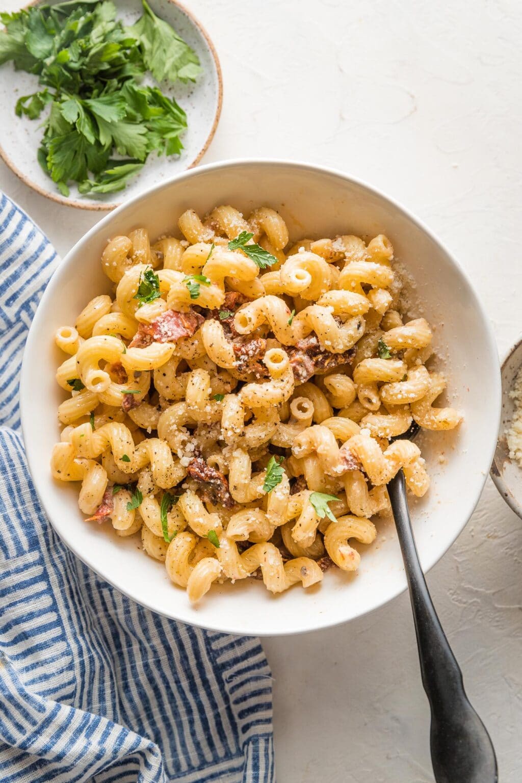 Creamy Cavatappi Pasta - Nourish and Fete