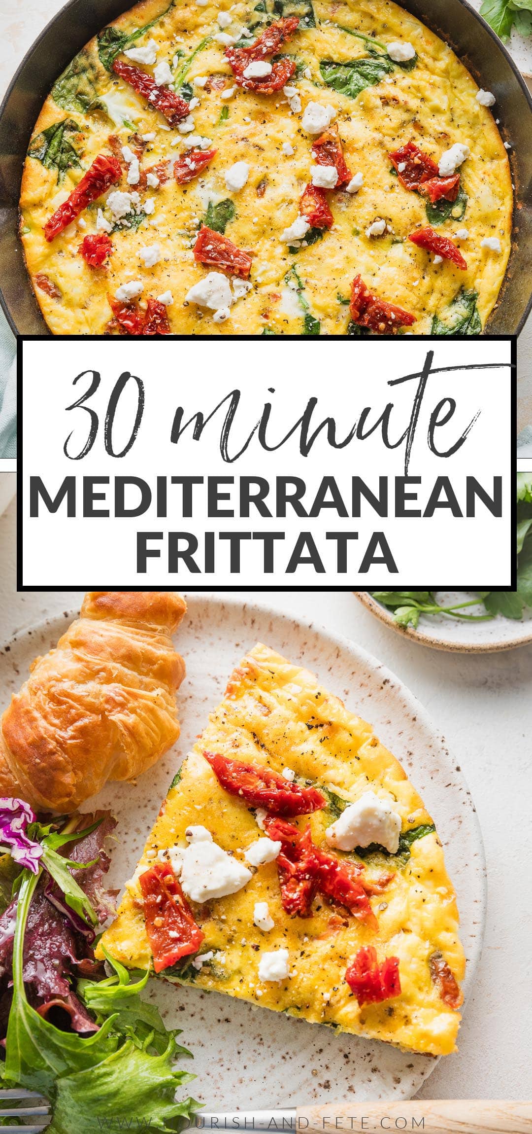 Mediterranean Frittata - Nourish and Fete