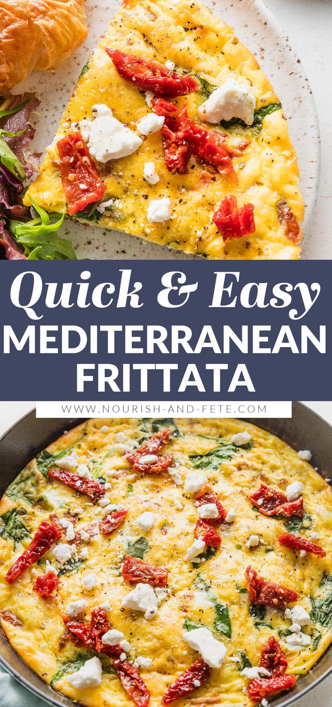 Mediterranean Frittata - Nourish and Fete