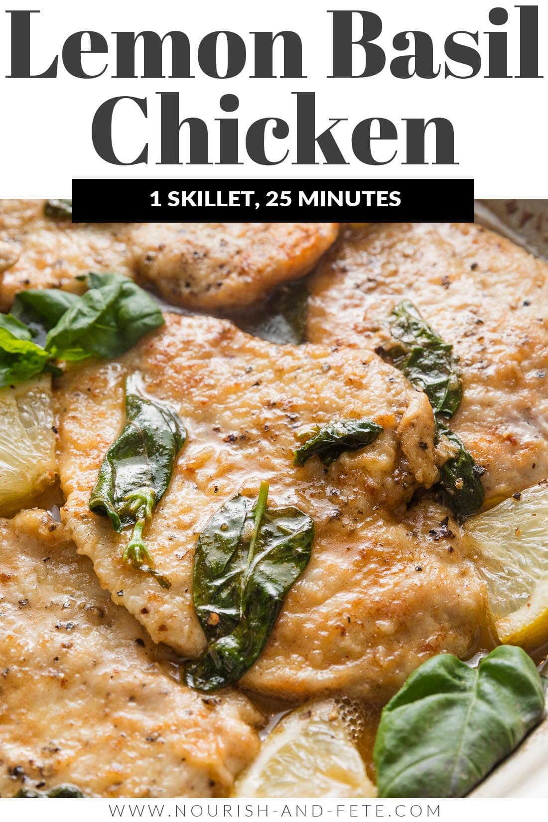 Lemon Basil Chicken - Nourish and Fete