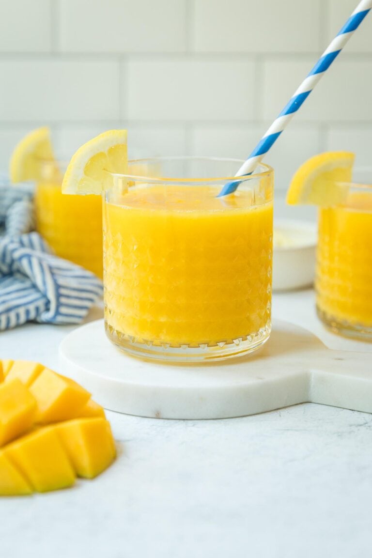Frozen Mango Lemonade - Nourish and Fete