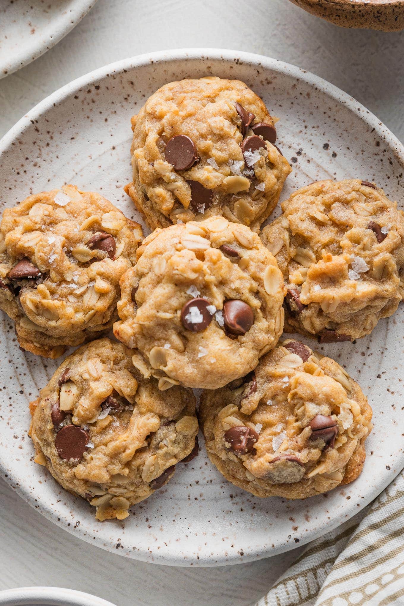Mini Oatmeal Chocolate Chip Cookies - Nourish and Fete