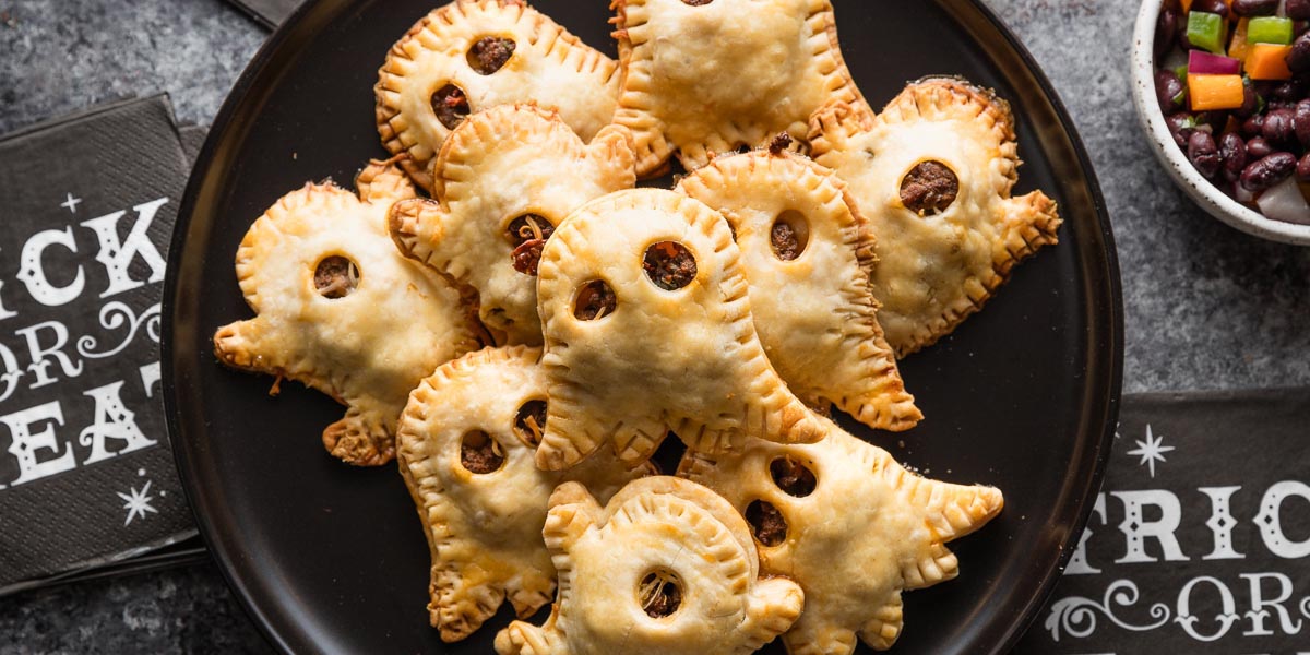 Ghost Taco Hand Pies (Cute and Easy!) - Nourish and Fete