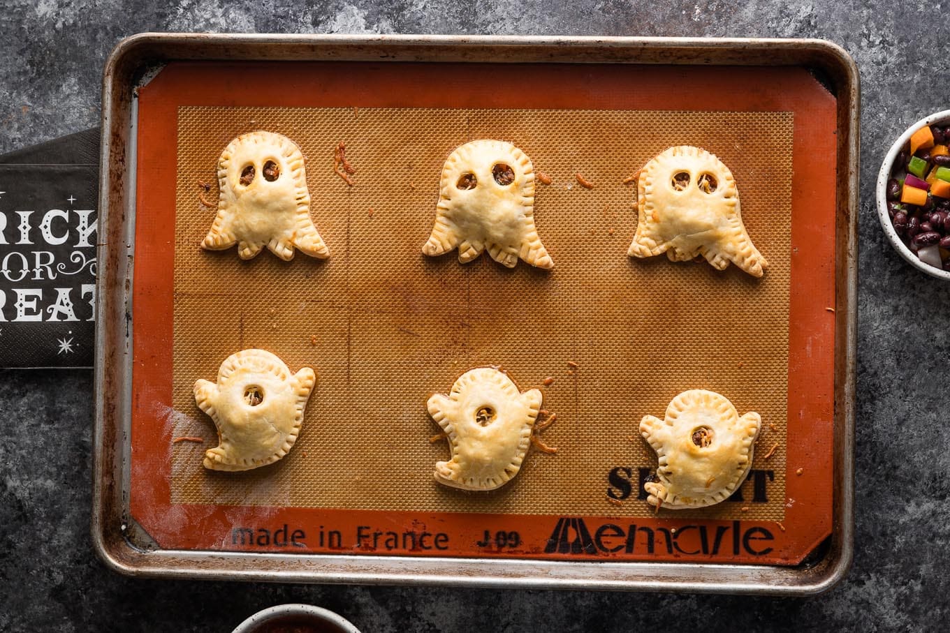 Ghost Taco Hand Pies (Cute and Easy!) - Nourish and Fete