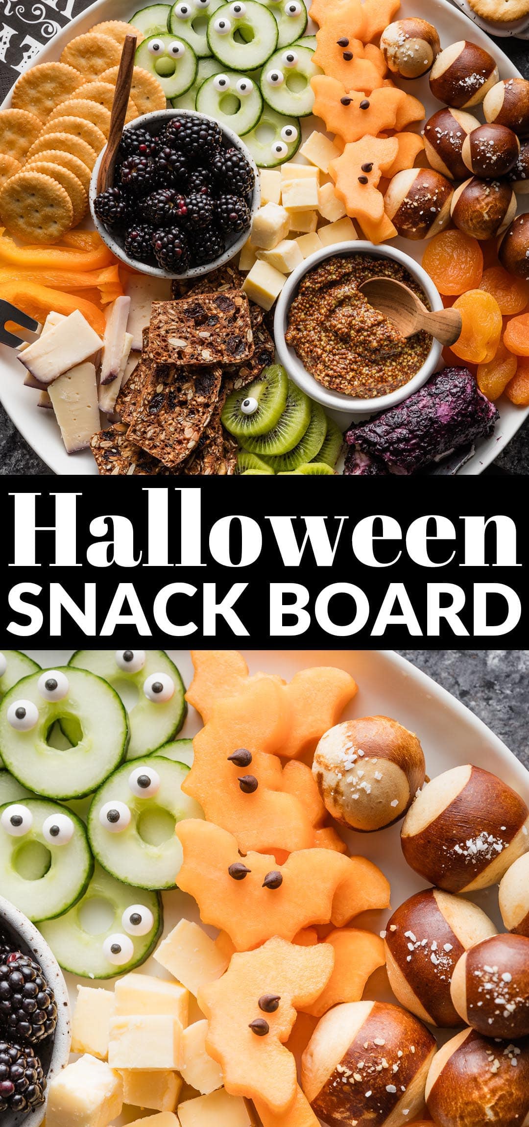 Halloween Fruit and Cheese Board (Cute and Easy!) - Nourish and Fete