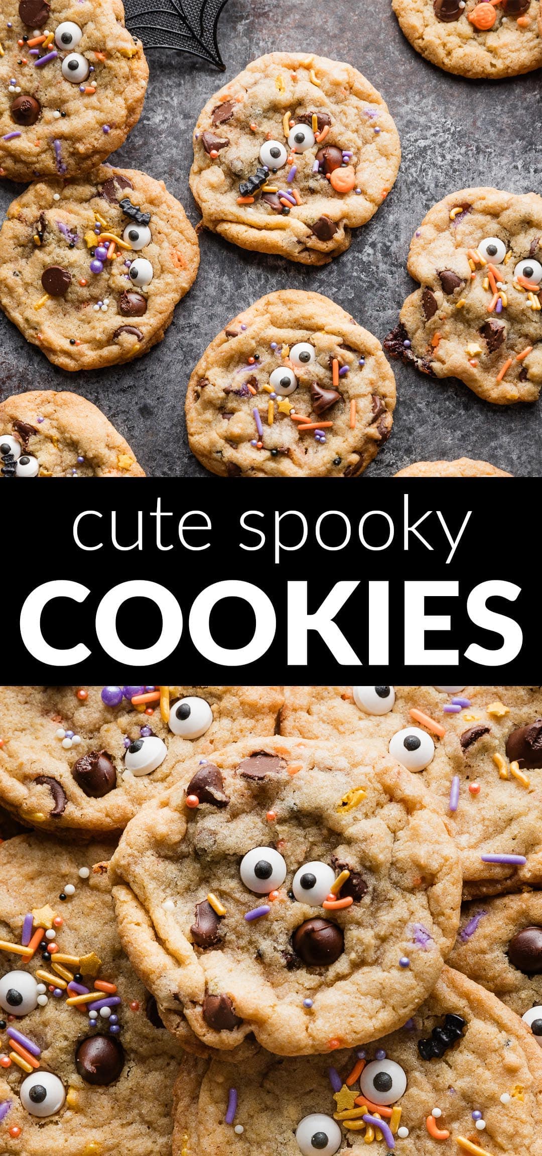 Spooky Chocolate Chip Cookies (Easy and Fun!) - Nourish and Fete