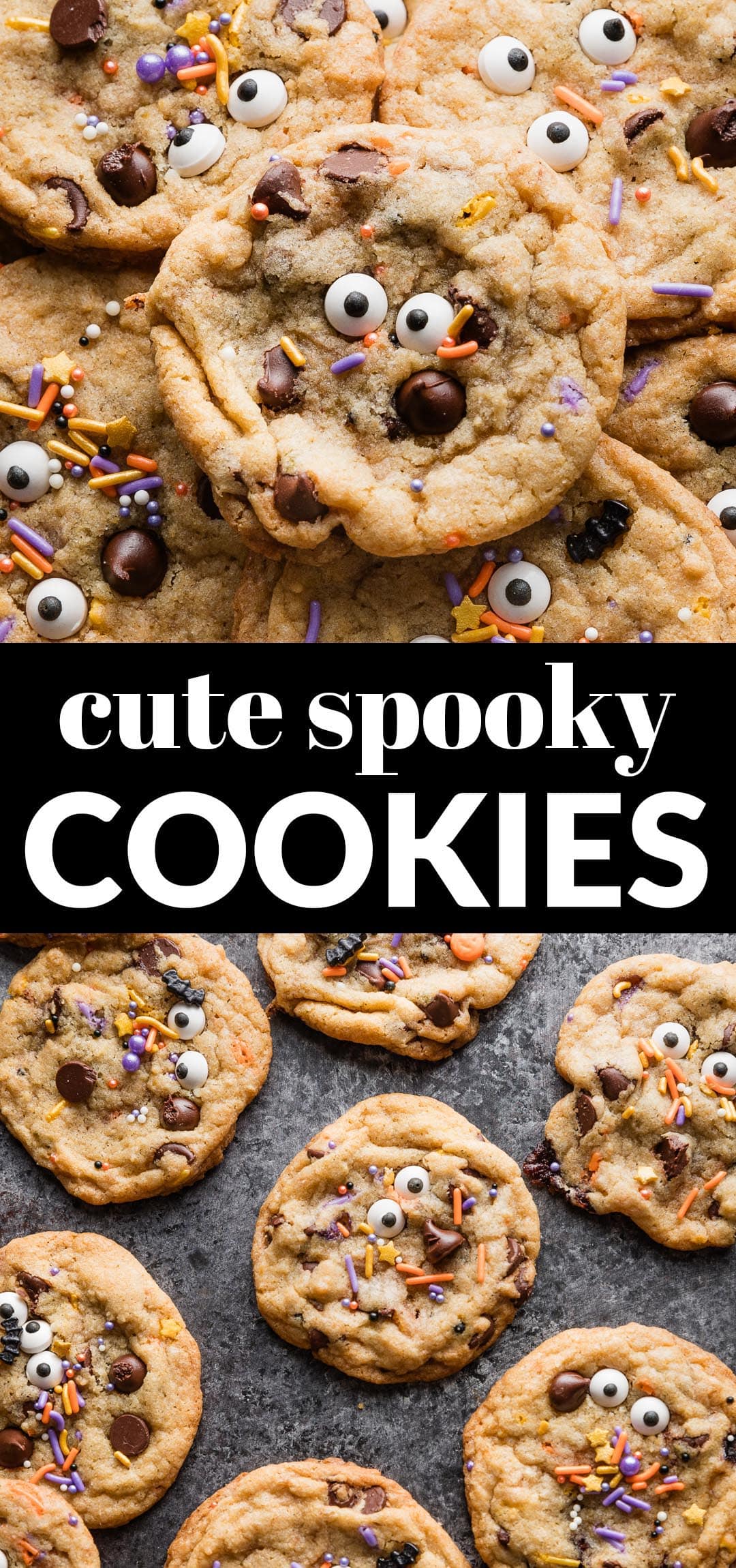 Spooky Chocolate Chip Cookies (Easy and Fun!) - Nourish and Fete