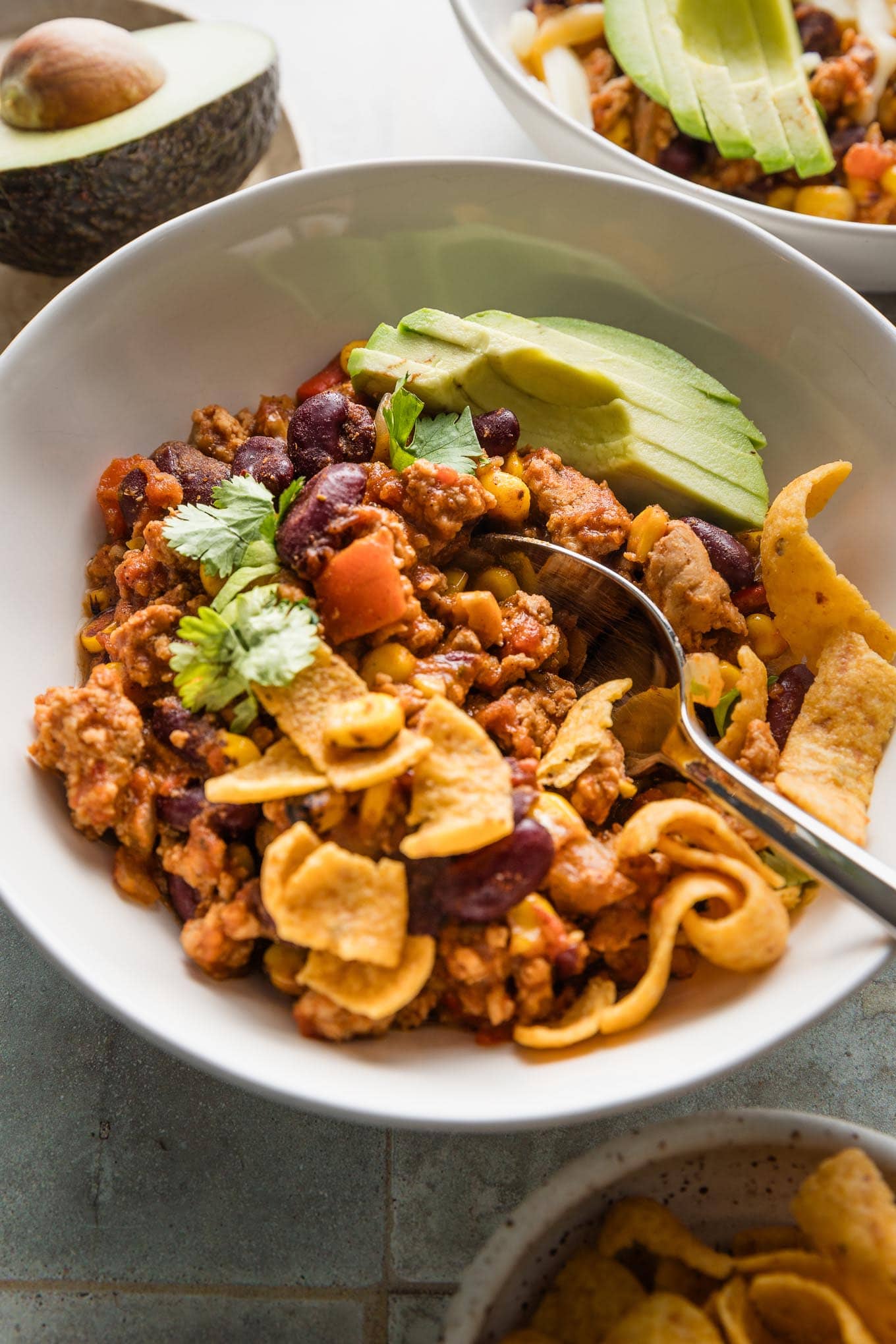 Easy Red Chicken Chili - Nourish and Fete