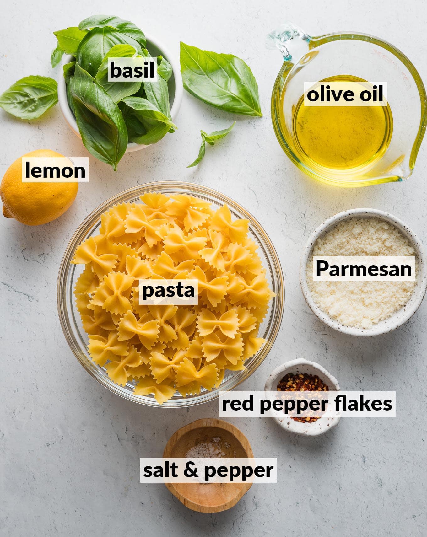 Light Lemon Basil Pasta - Nourish and Fete