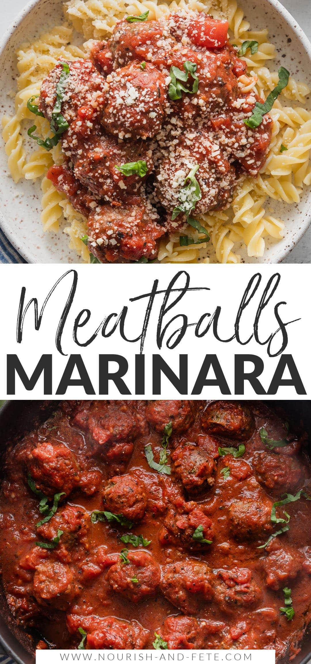 Meatballs Marinara - Nourish and Fete