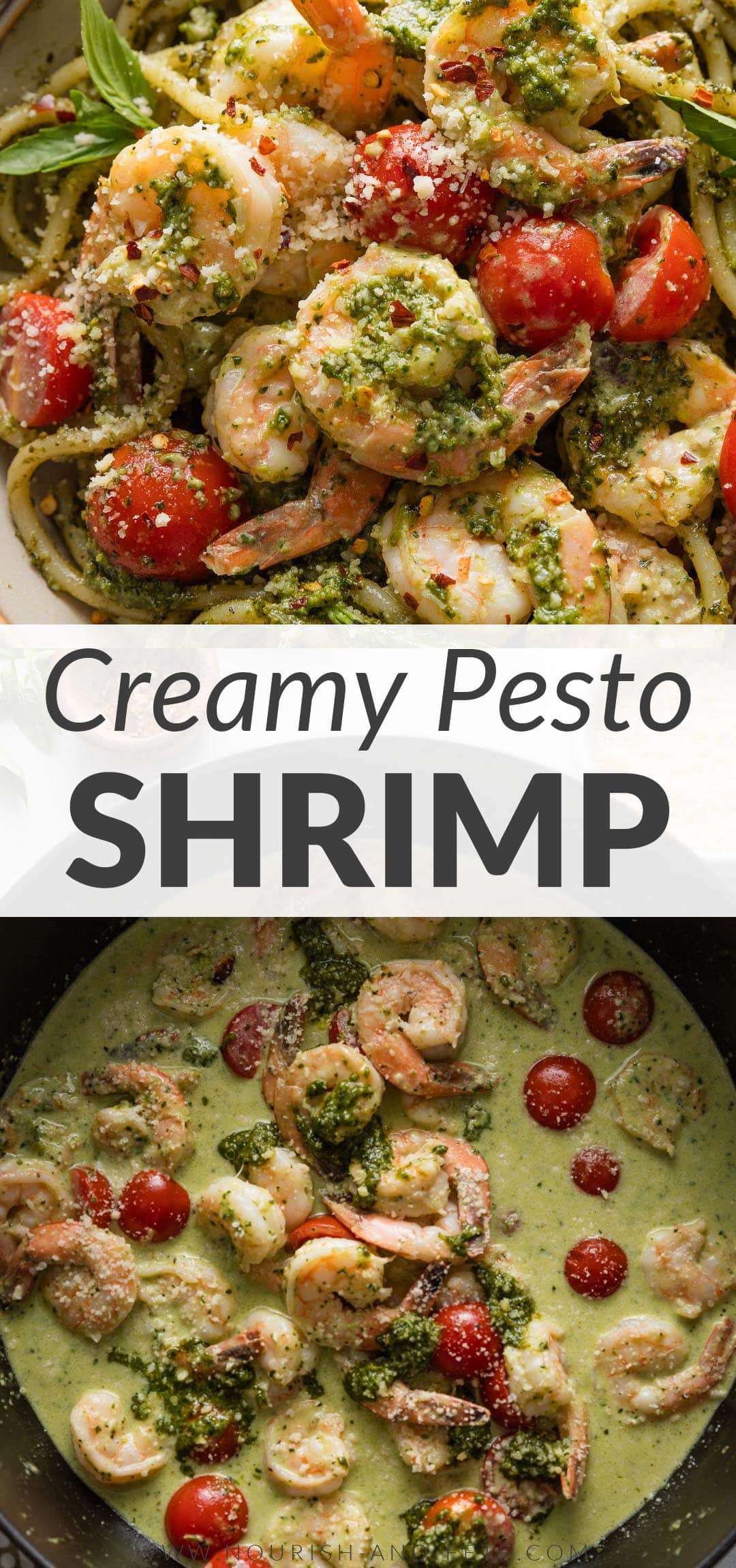 Creamy Pesto Shrimp - Nourish and Fete