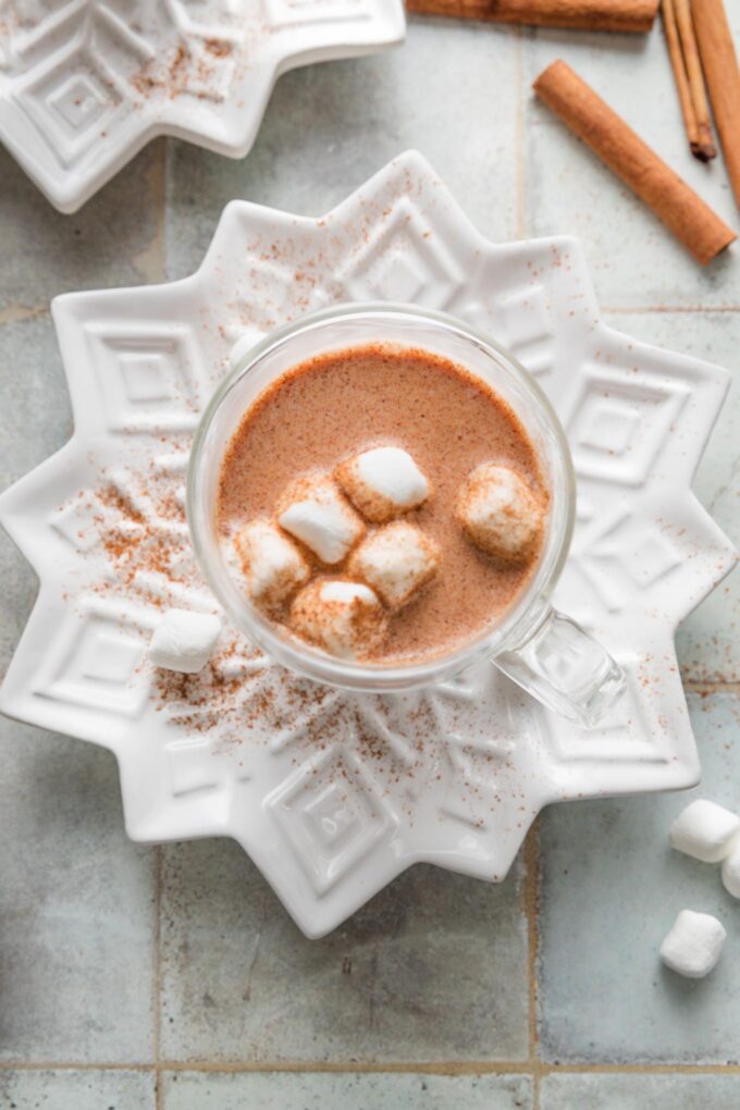 Spiced, Less Sweet Hot Cocoa - Nourish and Fete